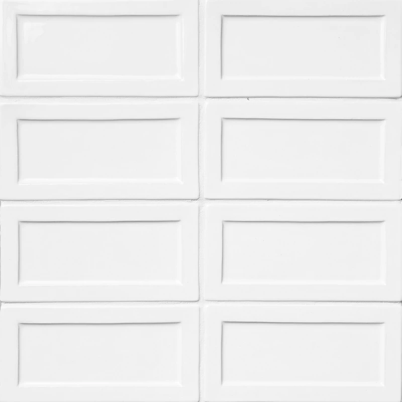 Royal White Glossy Eren Ceramic Wall Decos 3x6 | Coliseum Tile
