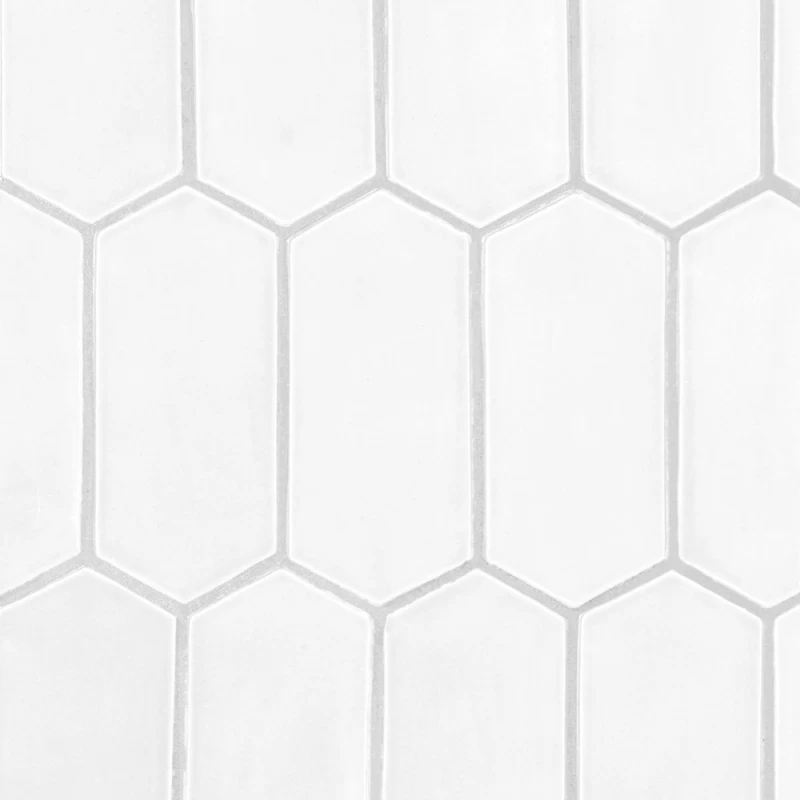 Satin Cotton Matte Picket Ceramic Tile 3x6 Coliseum Tile