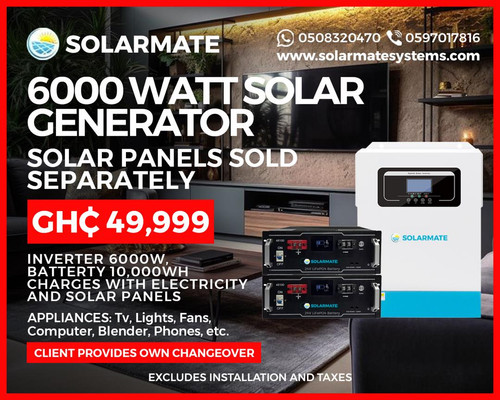 6,000 Watt Solar Generator Pro | Solar mate Systems
