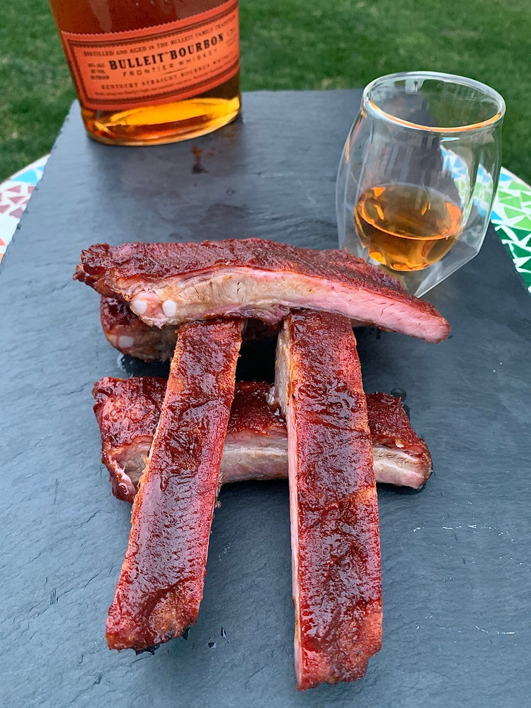 Maple Bourbon Smoked Ribs