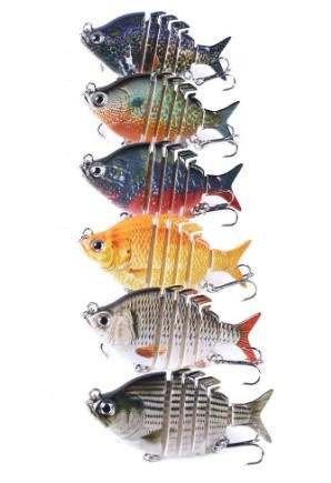 Pine State Tackle 6 Segmented 2.5" Panfish Swimbait, .352oz | Pine ...