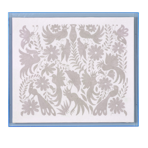 Silver Otomi - Blue Acrylic Frame | Loom Designs