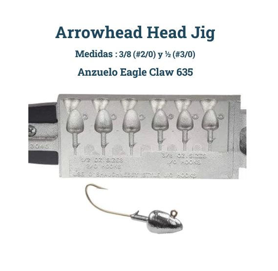 Molde Cabeza de Flecha Chico | Pescacraft