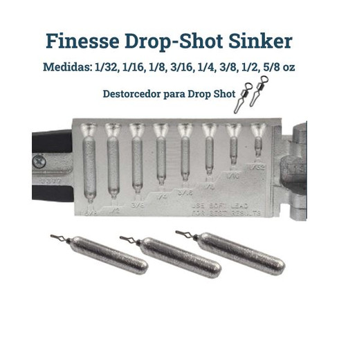 Molde Finesse Drop Shot Sinker | Pescacraft