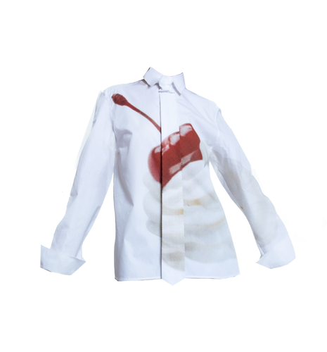 Cherry Whip Button Down with Tie | leeann-huang