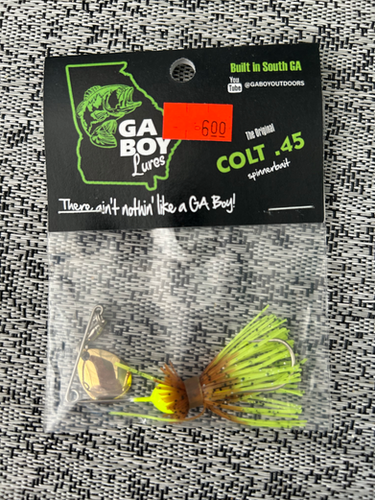 Colt .45 Spinnerbait - Neon Pumpkin | Tiger Creek Bait