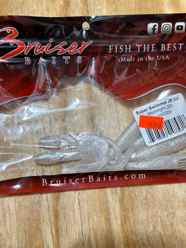 Bruiser Baits Super Swimmer JR - Moonlight | Tiger Creek Bait