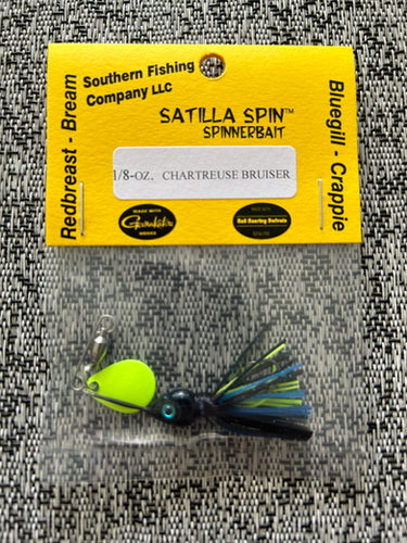 Satilla Spin Spinnerbait - Chartreuse Bruiser | Tiger Creek Bait