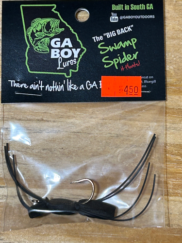 Swamp Spider The "Big Back" - Midnight | Tiger Creek Bait