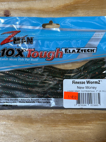 ZMAN Finesse WormZ - New Money | Tiger Creek Bait
