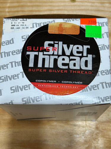 Super Silver Thread - 6lb | Tiger Creek Bait