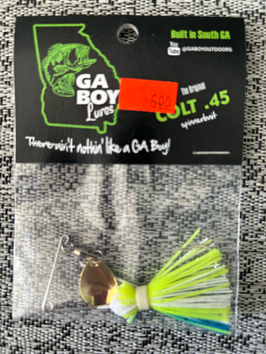 Colt .45 Spinnerbait - Bluetreuse | Tiger Creek Bait