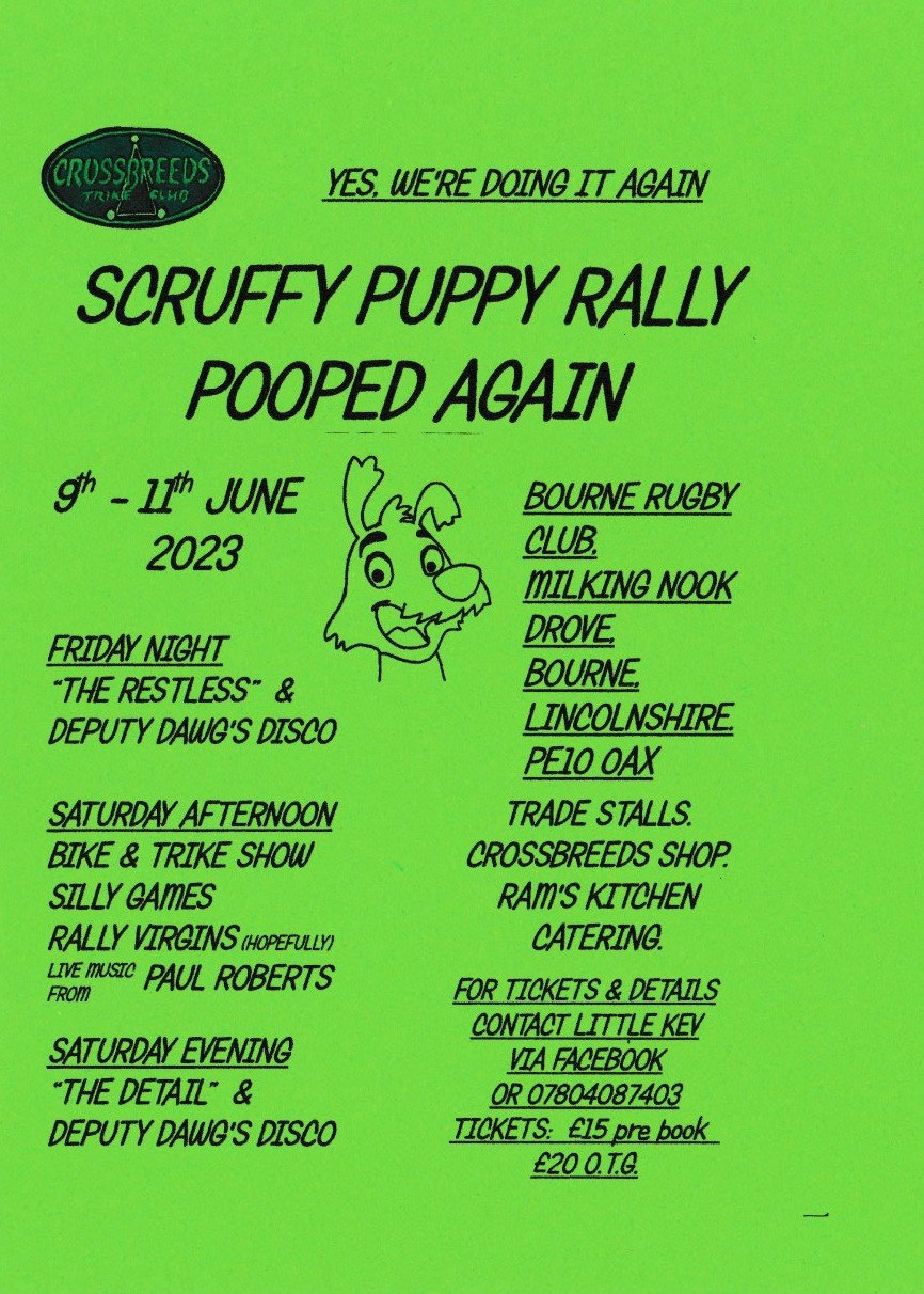 SCRUFFY PUPPY RALLY, POOPED AGAIN | Bikers Hangout Ltd