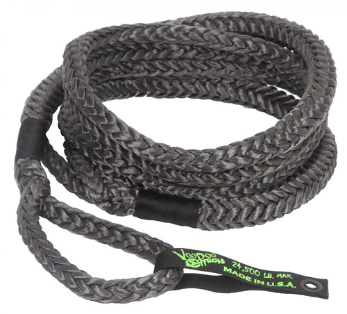 Kinetic Recovery Rope 3/4 Inch x 20 Foot Black With Rope Bag VooDoo ...