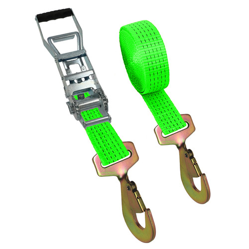 5,000kg Ergonomic Ratchet Strap with Twisted Snap Hooks | Load Straps ...