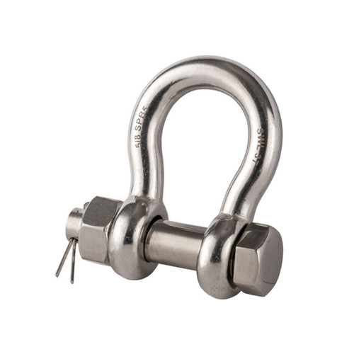 Stainless Steel - Load Rated Safety Pin Bow Shackle | Load Straps & Slings