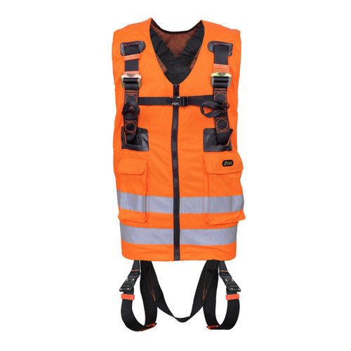 Orange High-Visibility Body Harness | Load Straps & Slings