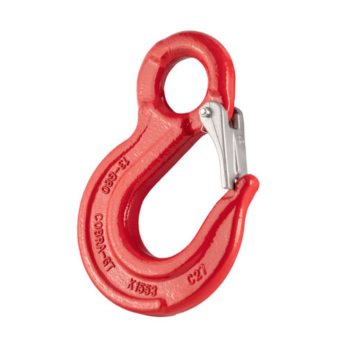 Grade 80 - Eye Sling Hook c/w Safety Catch | Load Straps & Slings