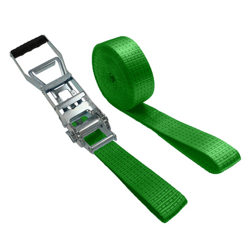 5,000kg Ergonomic Ratchet Strap with Looped Ends | Load Straps & Slings
