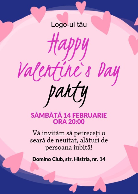 Poster pentru petrecerea de Sf Valentin