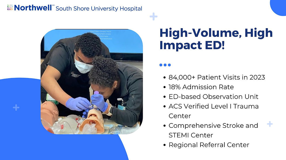 Bay Shore Emergency Medicine Residency, Northwell Health, Southside ...