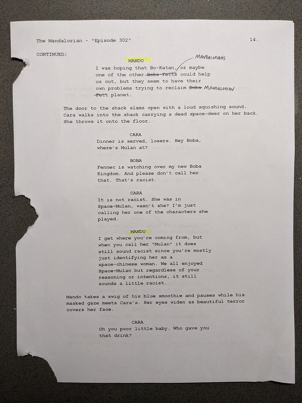 Leaked Mandalorian S3 Script from an Unreliable Source