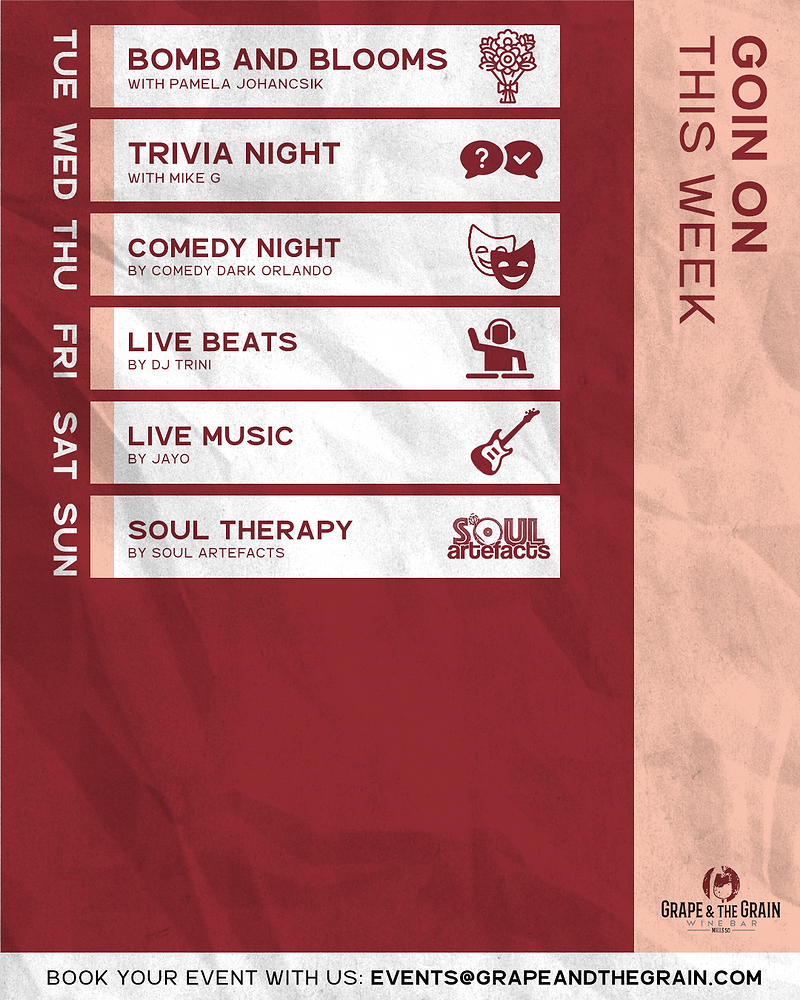 this week's Ultimate Guide to Upcoming Events