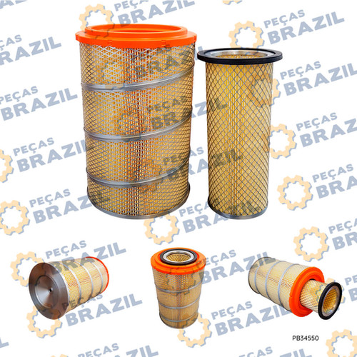 33845 - Conjunto Filtro de Ar XGMA XG935H - Motor Cummins | Peças Brazil