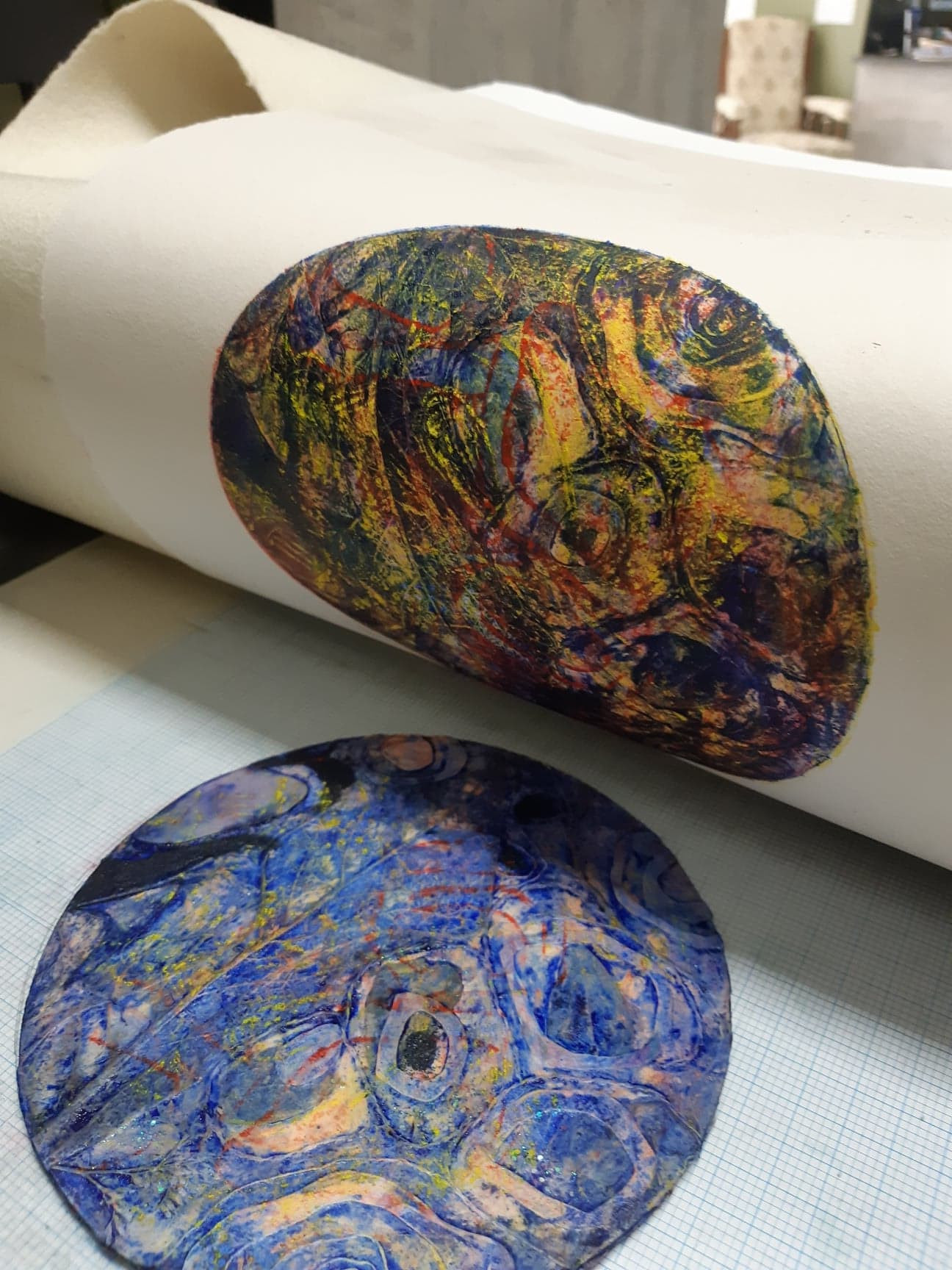 Collagraphs - Working with Recycled Materials | Adult Term 4 (9 ...