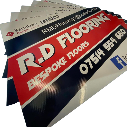 10 X Corex boards | Branded Signage UK