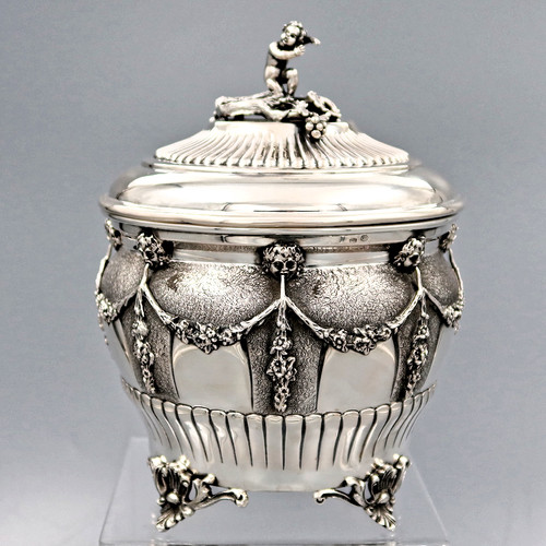C.1935 Vintage Italian Solid Silver Ice Bucket Sugar Bowl "Cherubs" | W ...