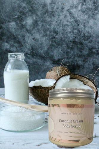 Coconut Cream Body Scrub | WONDER SCRUBS