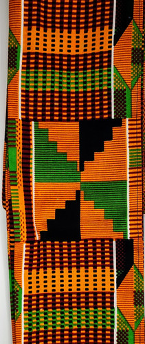 Orange Kente Wired Headband | locinspirations