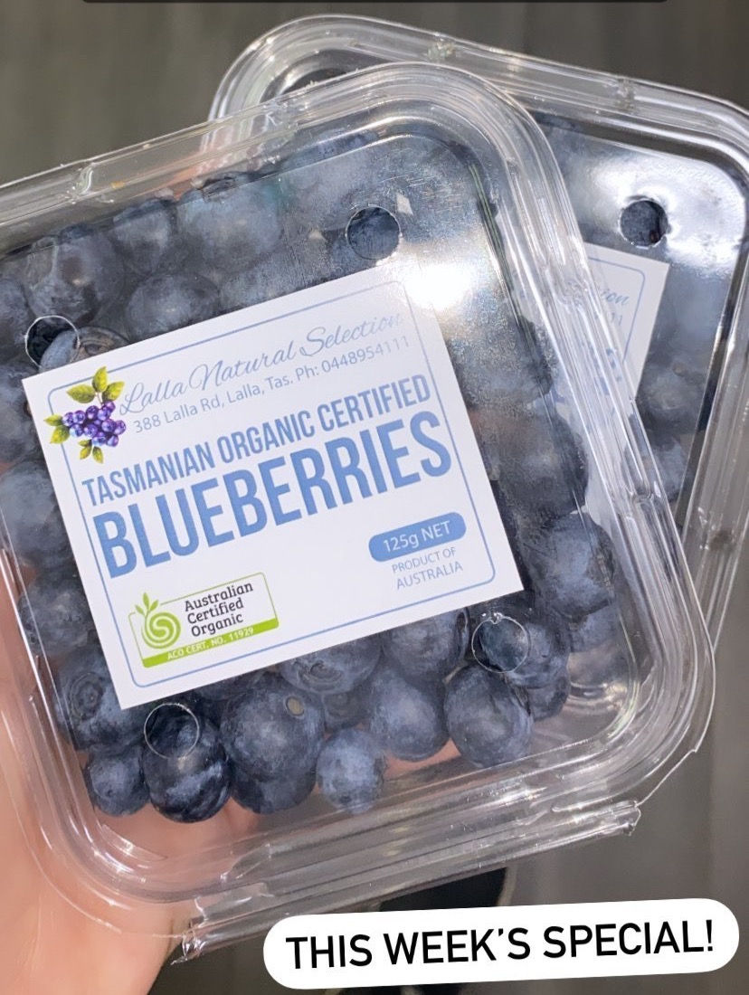 Organic Blueberries 125g | affordable-organics