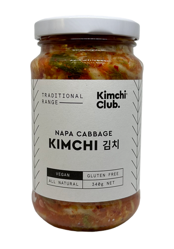 Kimchi Club - Organic Traditional Napa Cabbage Kimchi VEGAN 340g ...