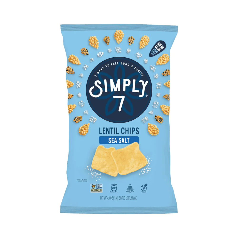 Simply 7 - Lentil Chips Sea Salt | affordable-organics