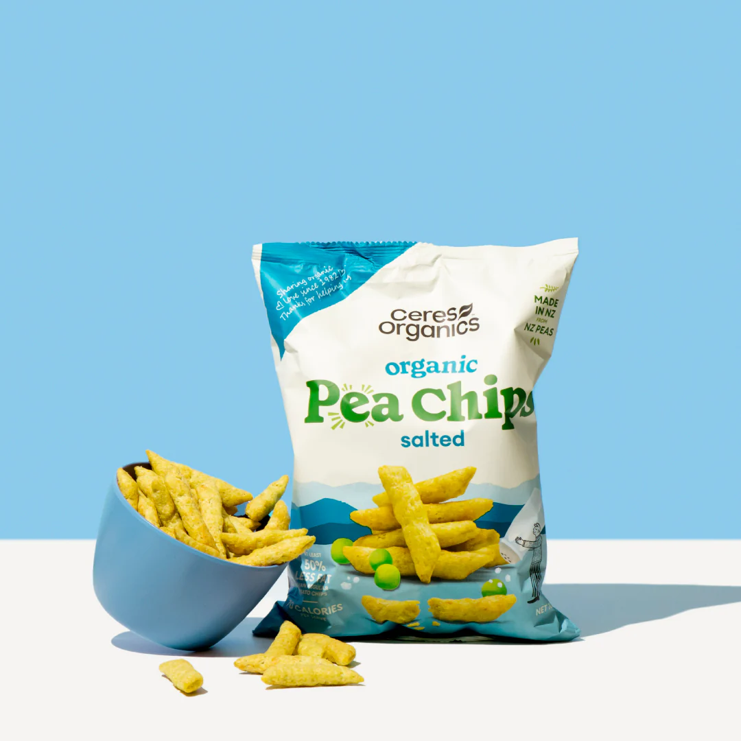 Ceres - Organic Pea Chips Salted 100g | affordable-organics