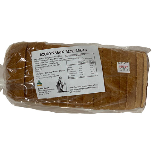 Culina Bakery - Biodynamic Rice Bread | affordable-organics
