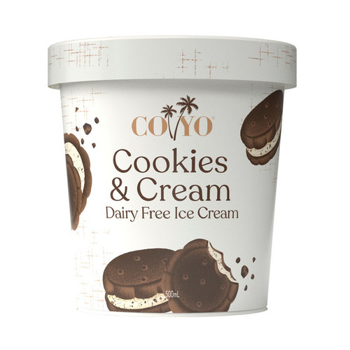 Coyo Cookies & Cream Dairy Free Ice Cream 500ml | affordable-organics
