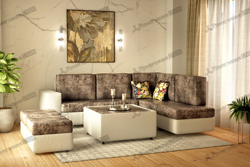 Contemporary Sofa in Beautiful Living Room | Powerweave Studio