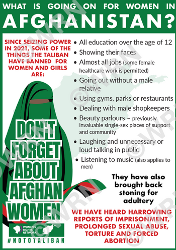 Afghanistan Leaflets | Women Rights Network