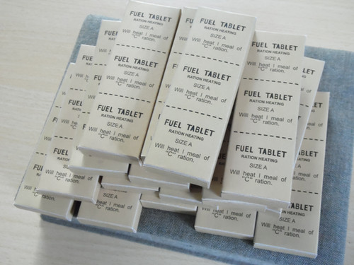 Fuel Tablet Wrappers: 12 wrappers - 45mm EX MOD White Box Brand hexi ...