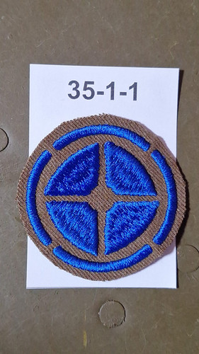 TYPE 1-15 of 47 Variants - 35th Infantry Division Shoulder Patch ...