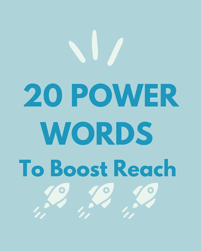 20 Easy Marketing Power Words.