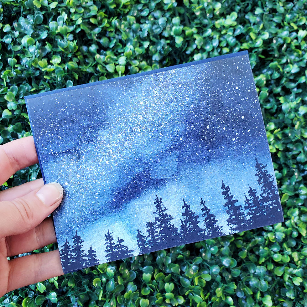 Night Sky | Note Card | Art by Trisha Hall