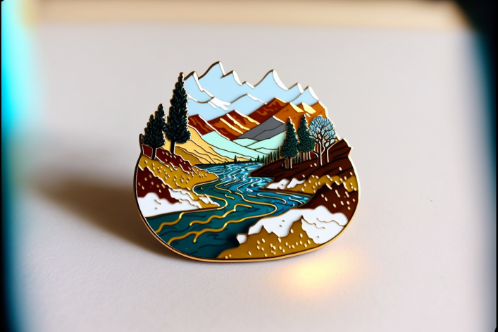 Enamel Pin, --v 4