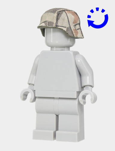 Splinter Camo Helmet Cover Stahlhelm (Late Colors) | Valiantbricks