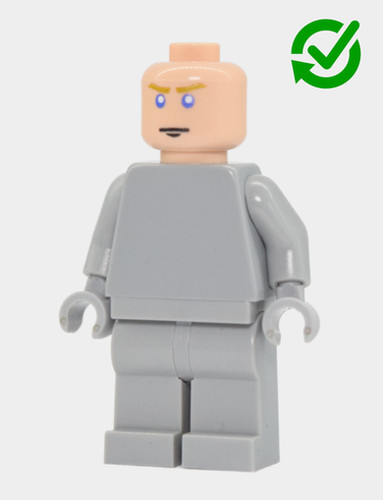 Classic Stern Blue Eyed Head | Valiantbricks