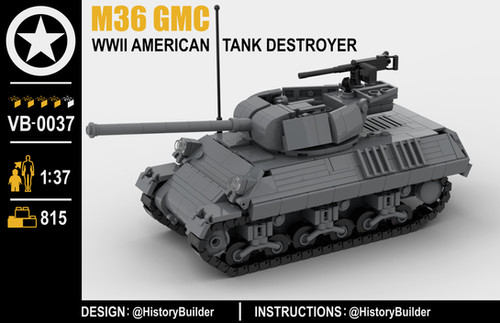 M36 Gun Motor Carriage Instructions | Valiantbricks