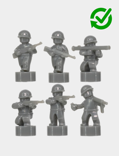 Brick Mini™ Nano Soldiers Infantry Pack (various colors) | Valiantbricks